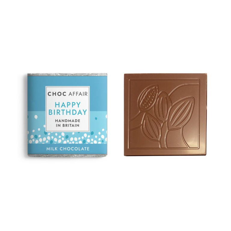 Happy Birthday Milk Chocolate Bar - Handmade by Choc Affair