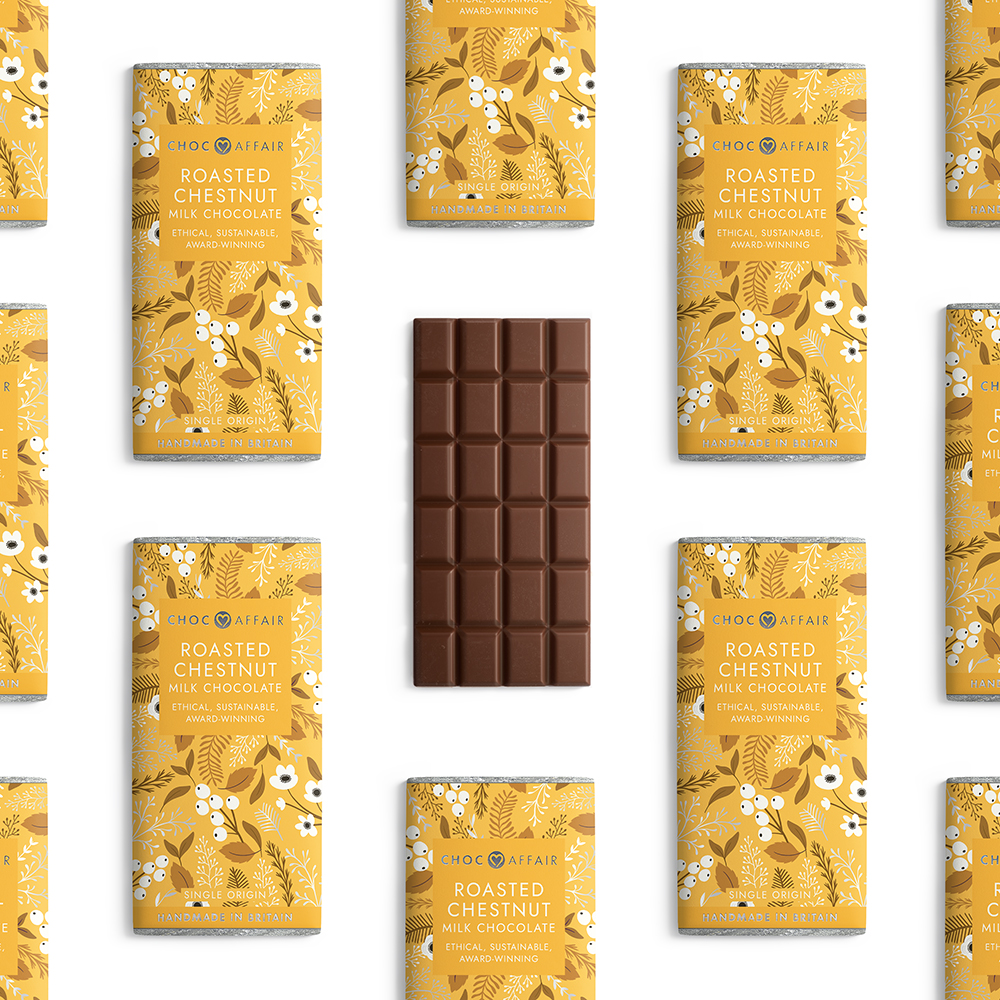 Roasted Chestnut Milk Chocolate Bar - Choc Affair
